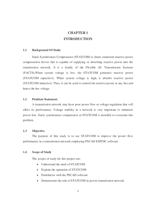Pdf Static Synchronous Compensator Statcom And Its Role In Power Transmission Network