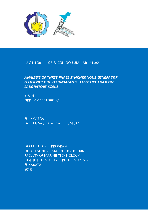 (PDF) Analysis of Three Phase Synchronous Generator Efficiency due to Unbalanced Electrical Load ...