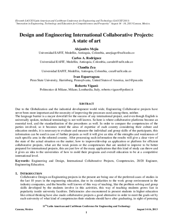 (PDF) A state of art