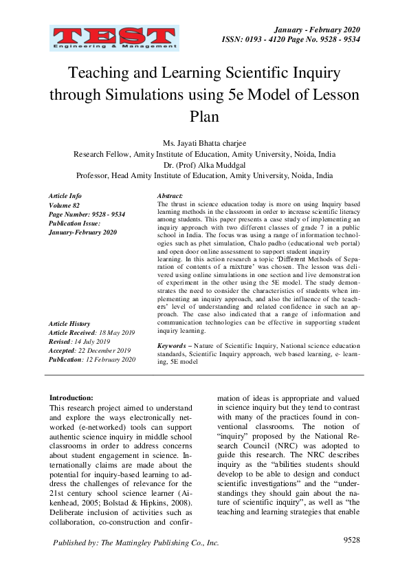 (PDF) Teaching and Learning Scientific Inquiry through Simulations ...