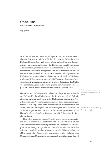 (PDF) Ohne uns. Für – Werner Hamacher