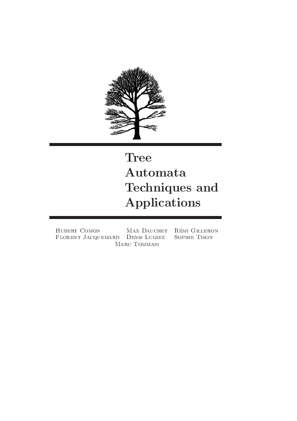 (PDF) 1.1 Finite Tree Automata........................ 18 1.2 The ...