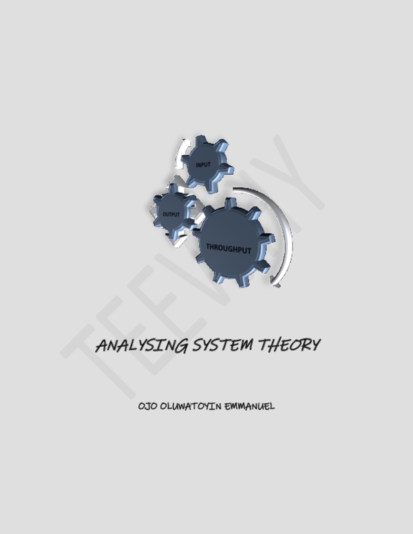(PDF) ANALYSING SYSTEM THEORY