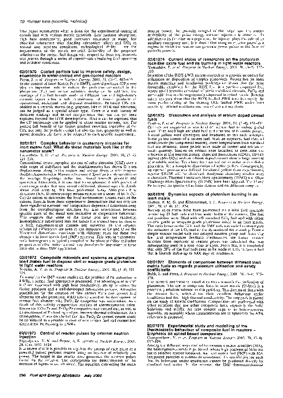 (PDF) Complex behavior in quaternary zirconias for inert matrix fuel ...