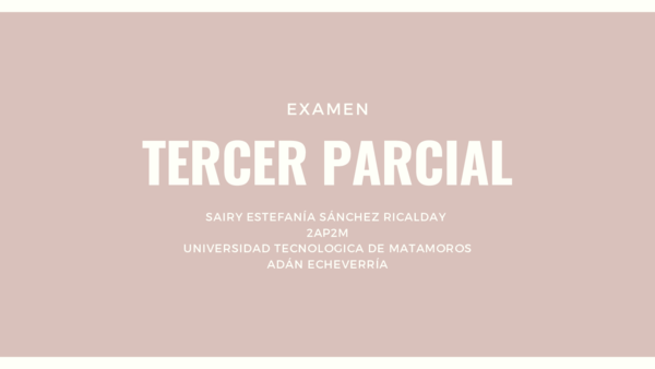 (PDF) Examen 3er parcial