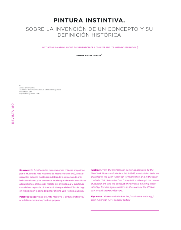 (PDF) Pintura Instintiva. Sobre La Invención De Un Concepto y Su ...