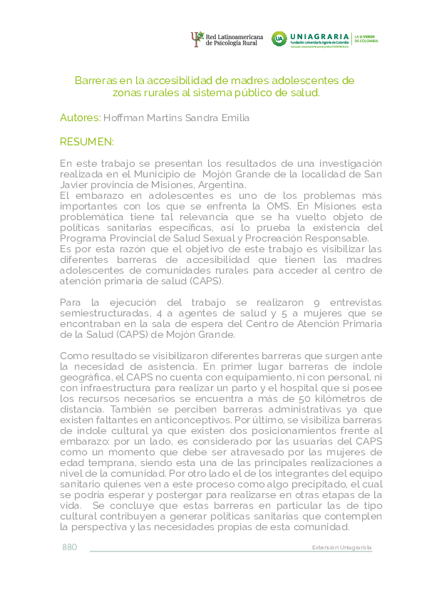 (PDF) Articulo publicado en las memorias de congreso Colombia
