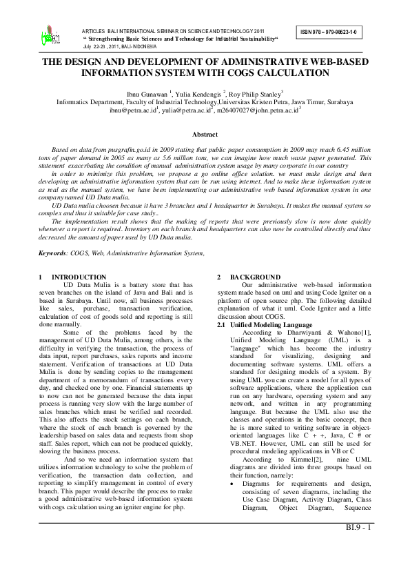 (PDF) The Design and Development of Administrative Web-Based Information System with Cogs ...