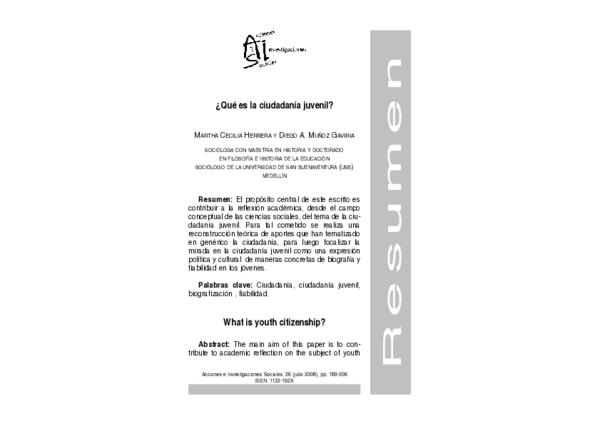 (PDF) ¿Qué es la ciudadanía juvenil? | MARTHA YANETH NINCO CORTES ...