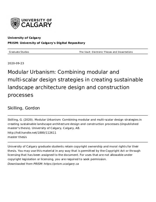 (PDF) Modular Urbanism: Combining modular and multi-scalar design strategies in creating ...