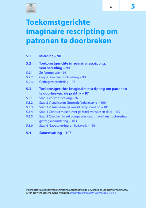 (PDF) Toekomstgerichte imaginaire rescripting om patronen te doorbreken
