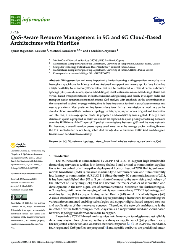 (PDF) QoS-Aware Resource Management in 5G and 6G Cloud-Based Architectures with Priorities ...