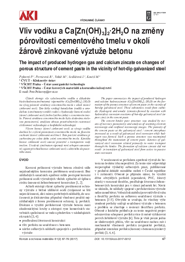 (PDF) The impact of produced hydrogen gas and calcium zincate on ...