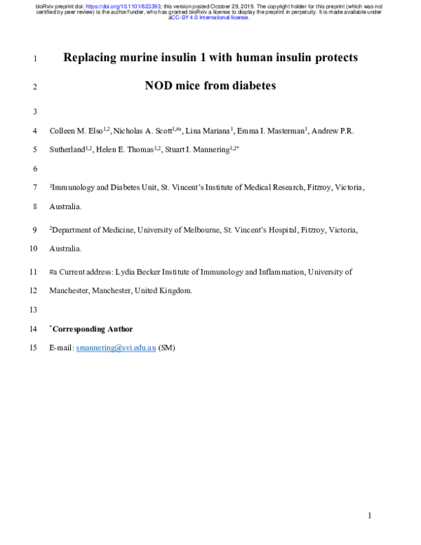 (PDF) NOD mice from diabetes