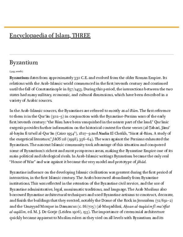 (PDF) Byzantium