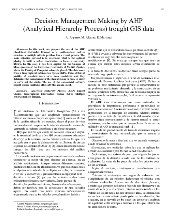 (PDF) Decision Management making by AHP (Analytical Hierarchy Process ...