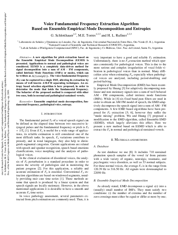 Pdf Voice Fundamental Frequency Extraction Algorithm Based On