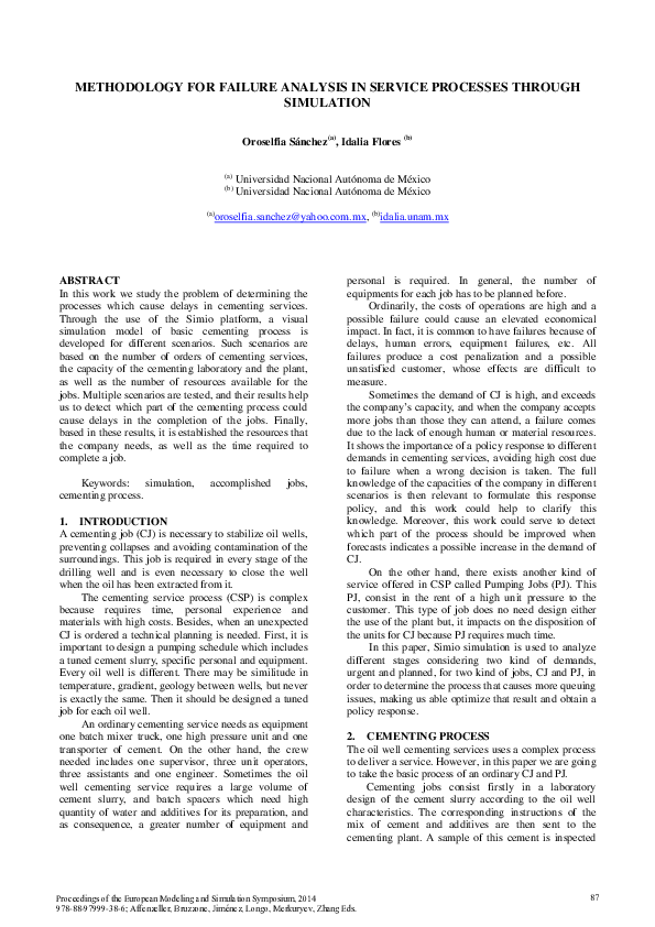 (PDF) Methodology for failure analysis in service processes through ...