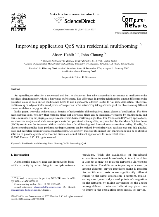 (PDF) Improving application QoS with residential multihoming | Ahsan Habib - Academia.edu