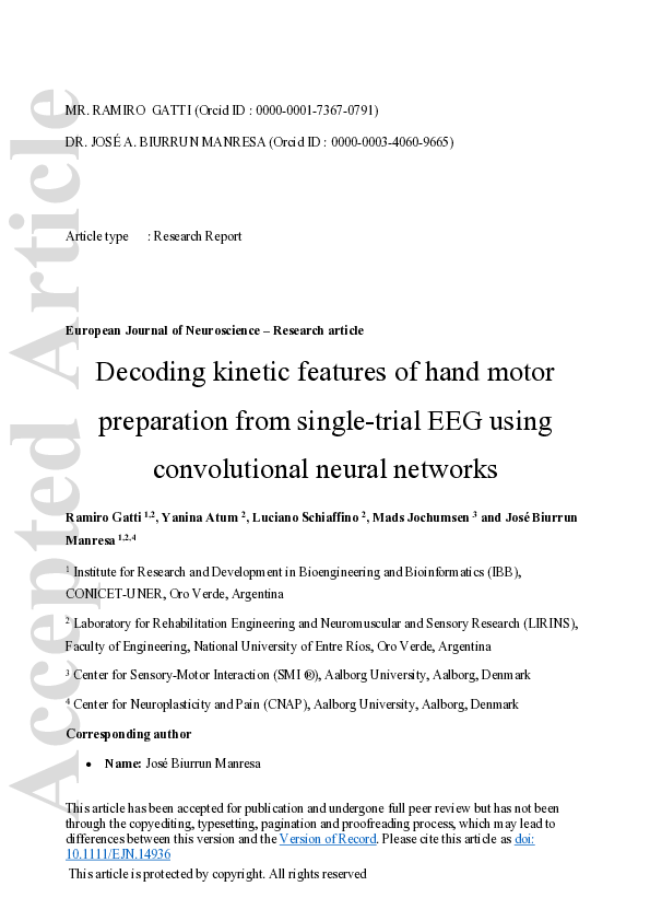 (PDF) Decoding kinetic features of hand motor preparation from single‐trial EEG using ...