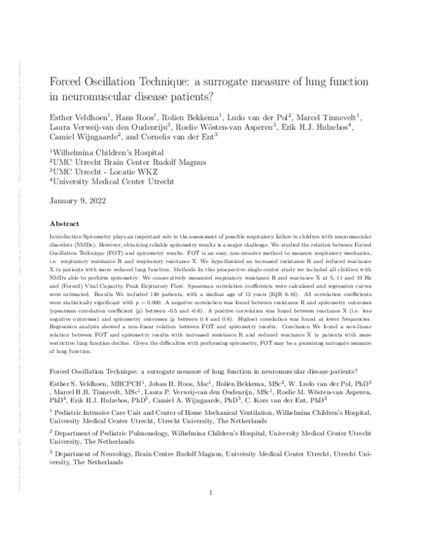 (PDF) Forced Oscillation Technique: a surrogate measure of lung function in neuromuscular ...