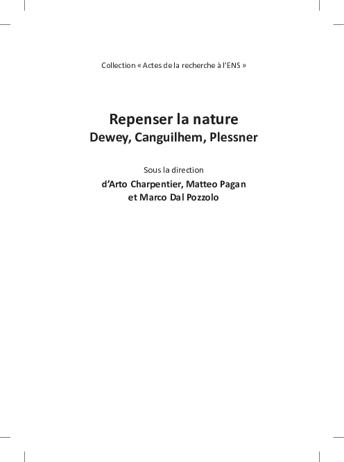 (PDF) Les Degrés de l’organique « à rebours ». De l’anthropologie ...