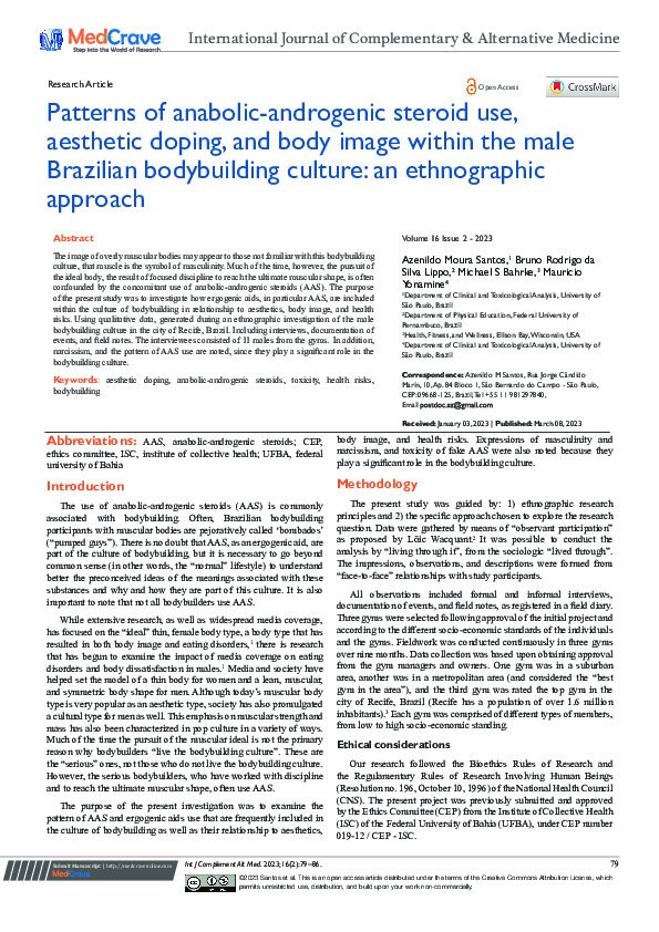 (PDF) Patterns of anabolic-androgenic steroid use, aesthetic doping ...