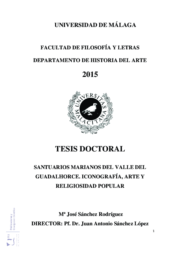 (PDF) Santuarios Marianos del Valle del Guadalhorce.Iconografía, arte y religiosidad popular