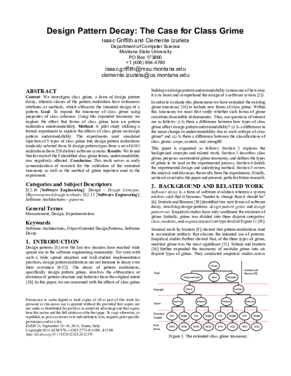 (PDF) Design pattern decay