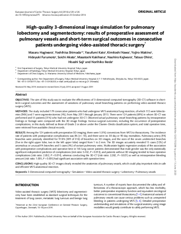 (PDF) High-quality 3-dimensional image simulation for pulmonary ...
