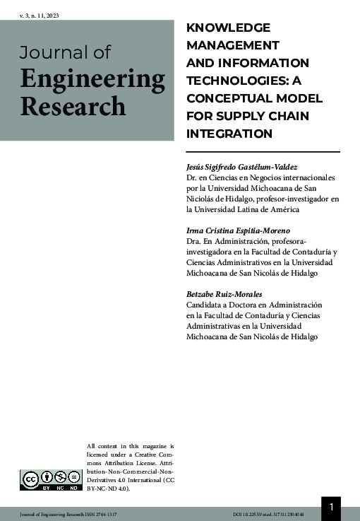 (PDF) Knowledge management and information technologies: a conceptual model for supply chain ...