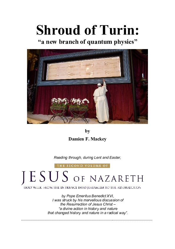 (DOC) Shroud of Turin: "a new branch of quantum physics"
