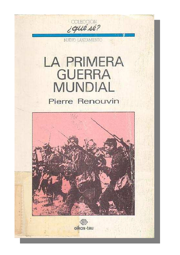 (PDF) RENOUVIN, P. LIBRO La primera guerra mundial