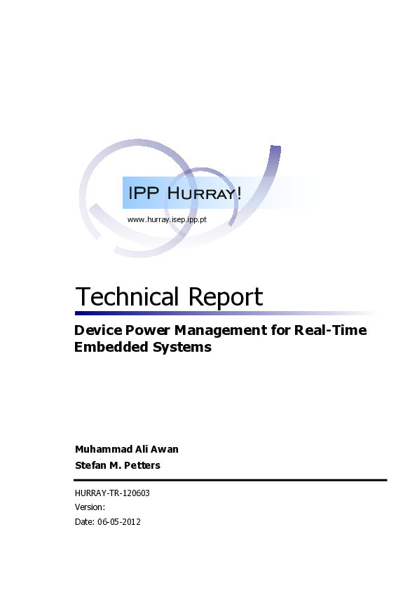 (PDF) Intra-Task Device Scheduling for Real-Time Embedded Systems