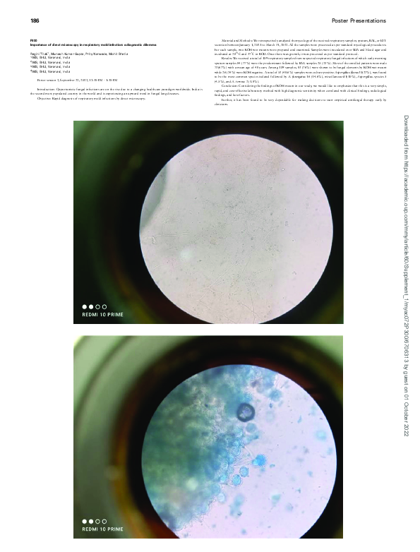 (PDF) Direct Microscopy for Quick Diagnosis of Respiratory Mold Infections