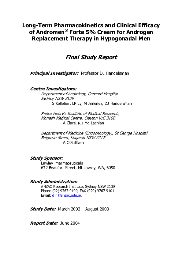 (PDF) Long-Term Pharmacokinetics and Clinical Efficacy of Andromen ...
