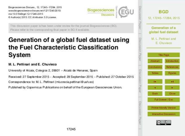 (PDF) Generation of a global fuel dataset using the Fuel Characteristic ...
