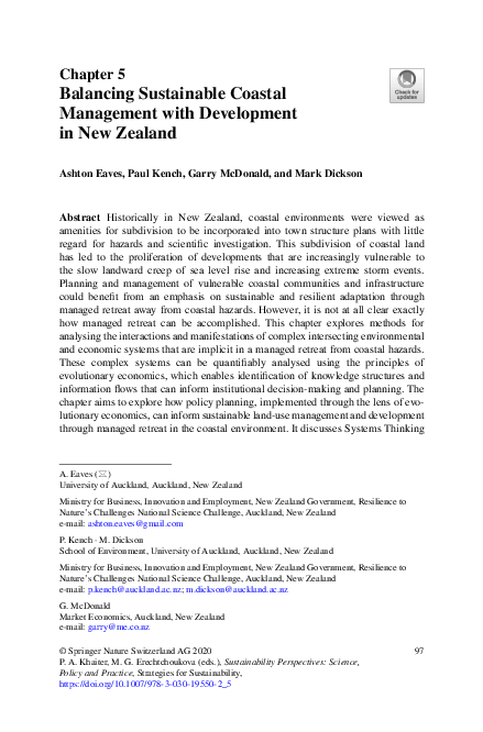 (PDF) Balancing Sustainable Coastal Management with Development in New ...