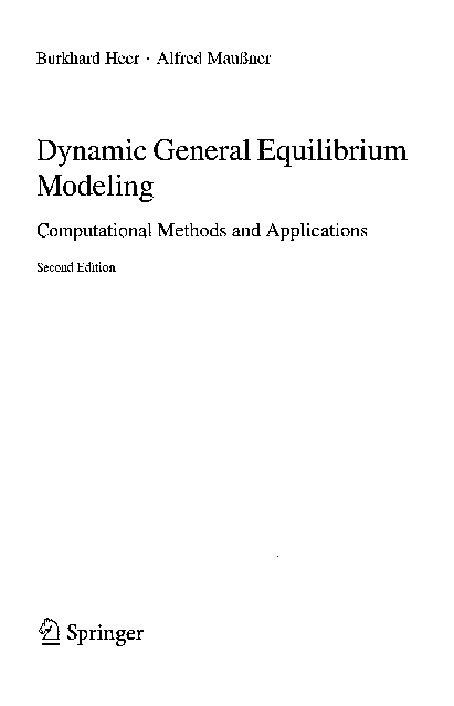 (PDF) Dynamic General Equilibrium Modeling