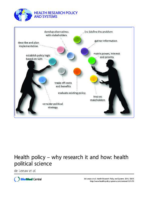 (PDF) Health policy--why research it and how: health political science