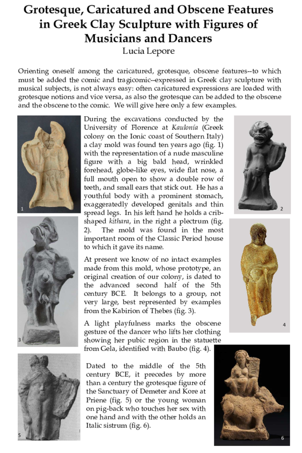 (PDF) Grotesque, Caricatured in Greek Clay Sculpture Musicians and