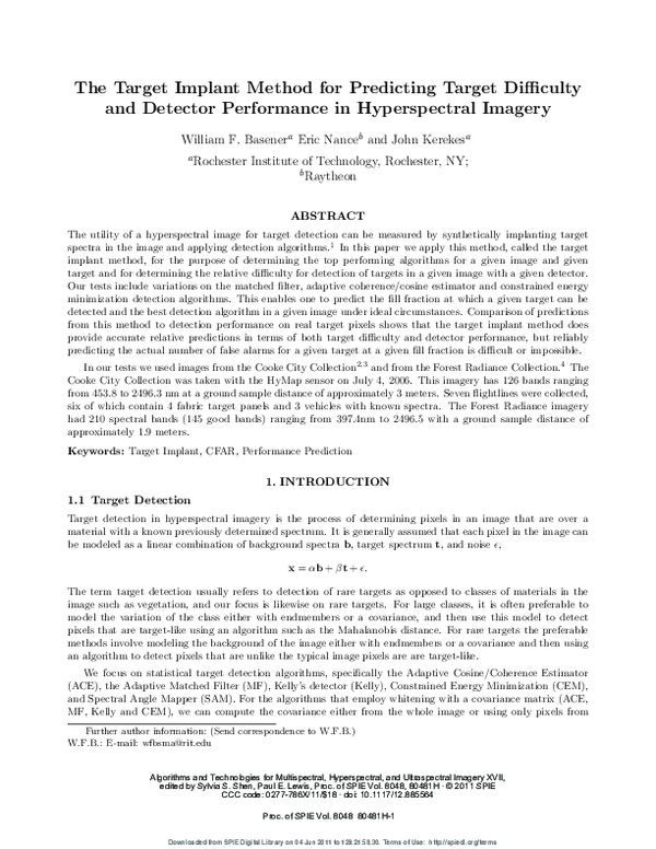 (PDF) The target implant method for predicting target difficulty and detector performance in ...