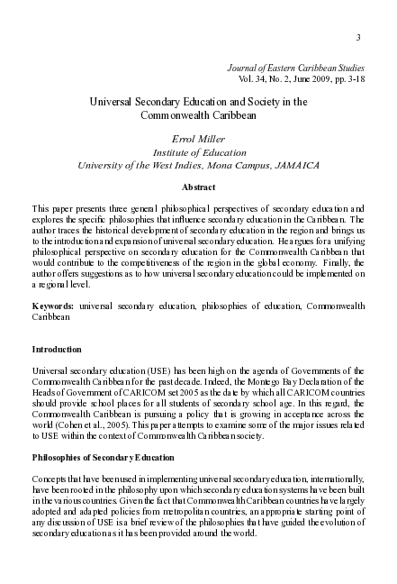 (PDF) Universal Secondary Education and Society in the Commonwealth ...