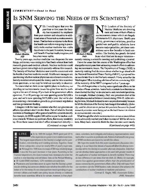 (PDF) Is SNM Serving the Needs of its Scientists?