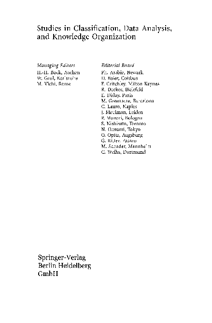 (PDF) Advances in Multivariate Data Analysis