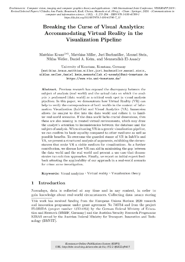 (PDF) Breaking the Curse of Visual Analytics: Accommodating Virtual ...