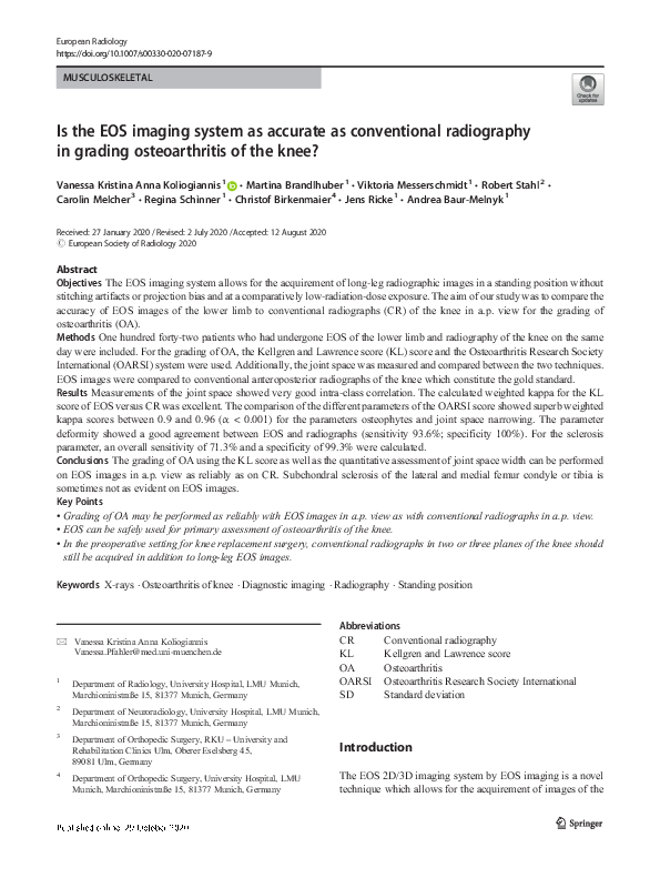 (PDF) Is the EOS imaging system as accurate as conventional radiography ...