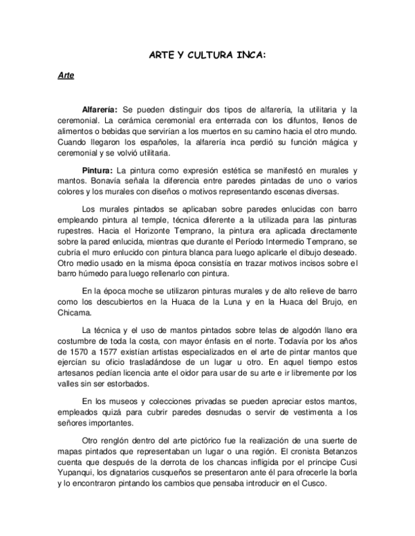 (PDF) ARTE Y CULTURA INCA, AZTECA Y MAYA
