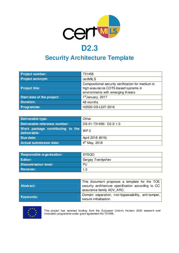 Pdf Security Architecture Template