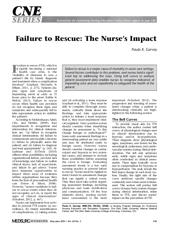 (PDF) Failure to Rescue The Nurse's Impact